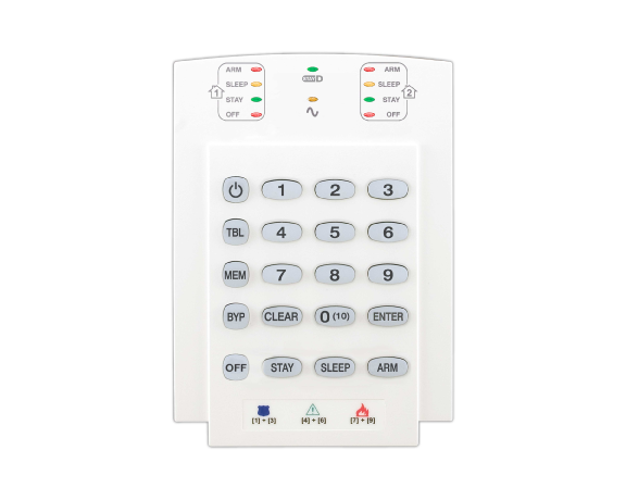 10-Zone Hardwired LED Keypad Module (Vertical) - Shpresa Security Systems